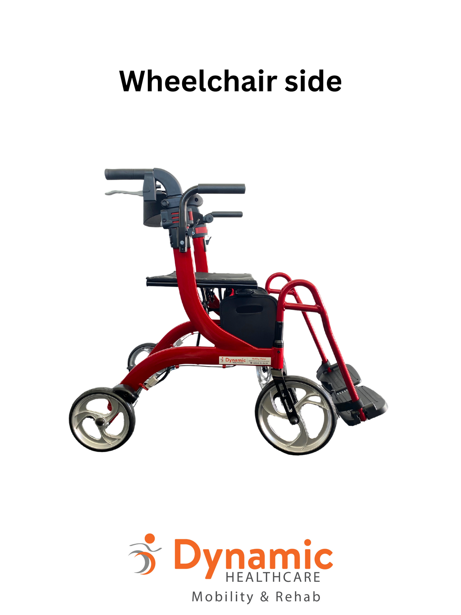 2-in-1 Convertible Walker & Wheelchair — Dynamic Healthcare New Zealand