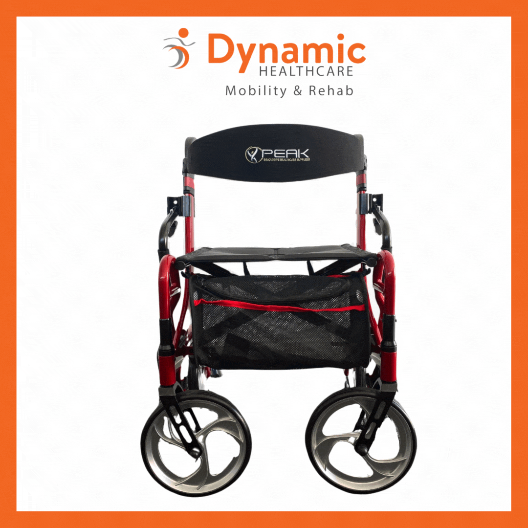 2-in-1 Convertible Walker & Wheelchair — Dynamic Healthcare New Zealand