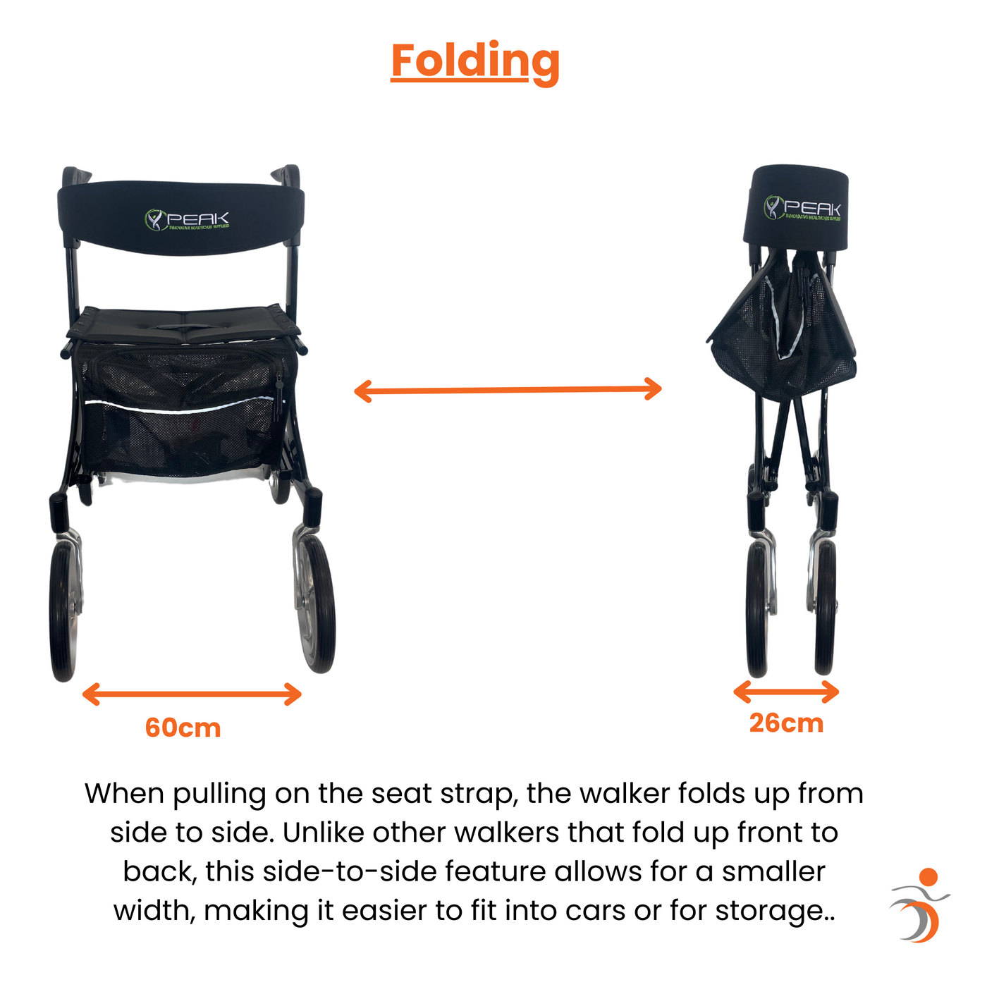 Ellipse SuperLite Carbon Fibre Rollator — Dynamic Healthcare New Zealand
